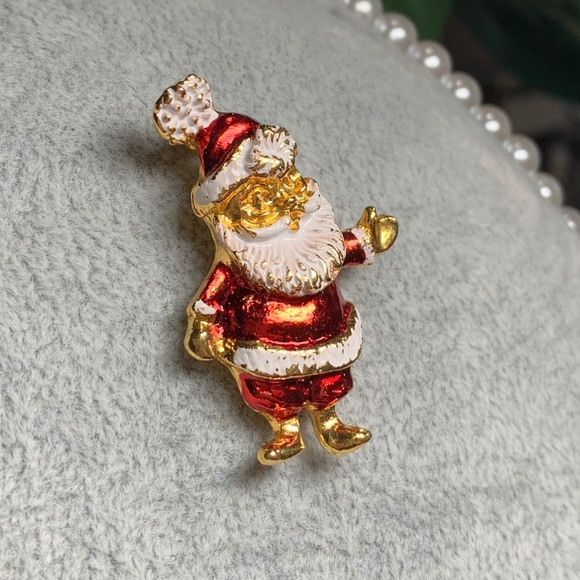 Jewelry | Vintage Santa Claus Brooch Pin | Poshmark